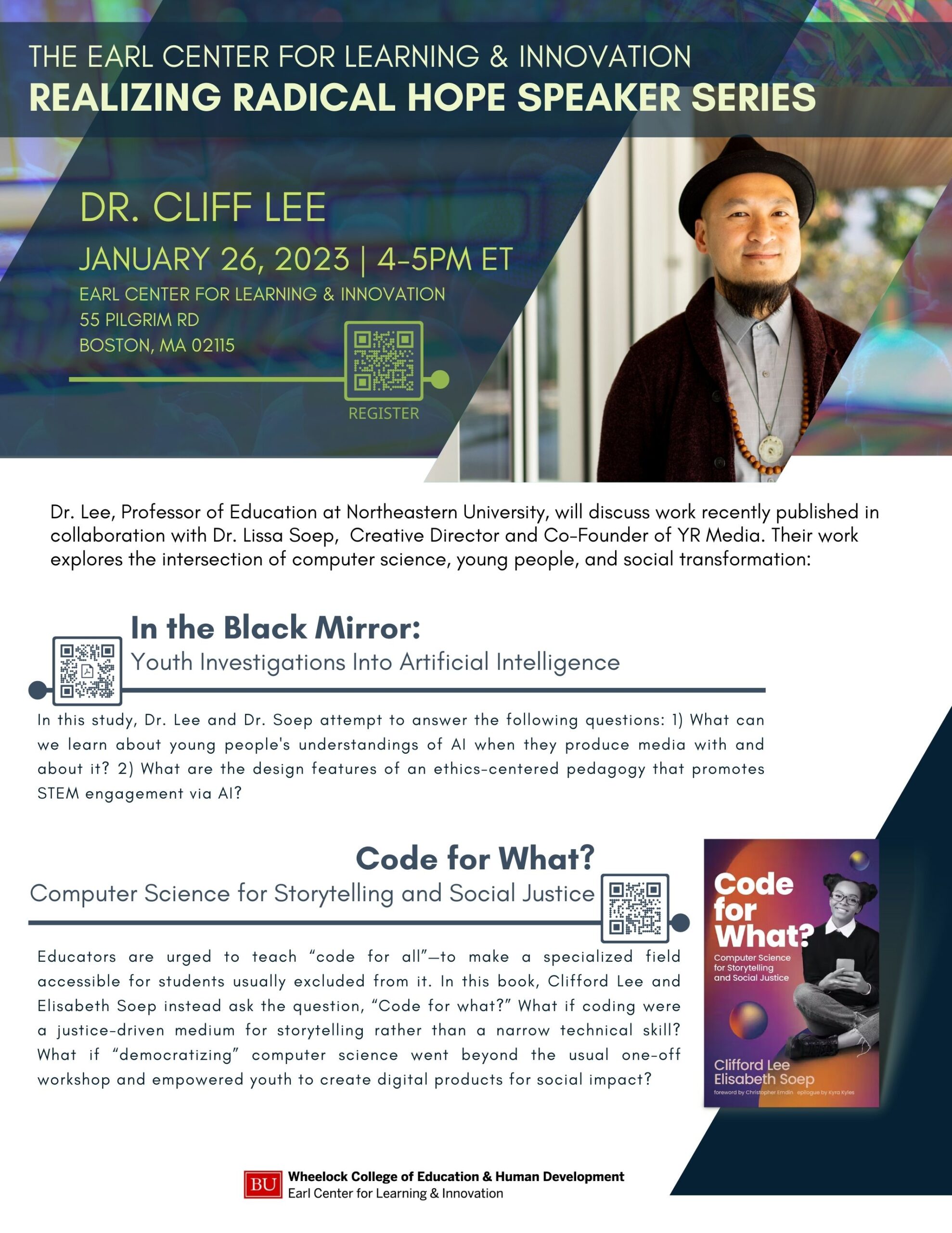 Realizing Radical Hope Speaker Series - Earl Center